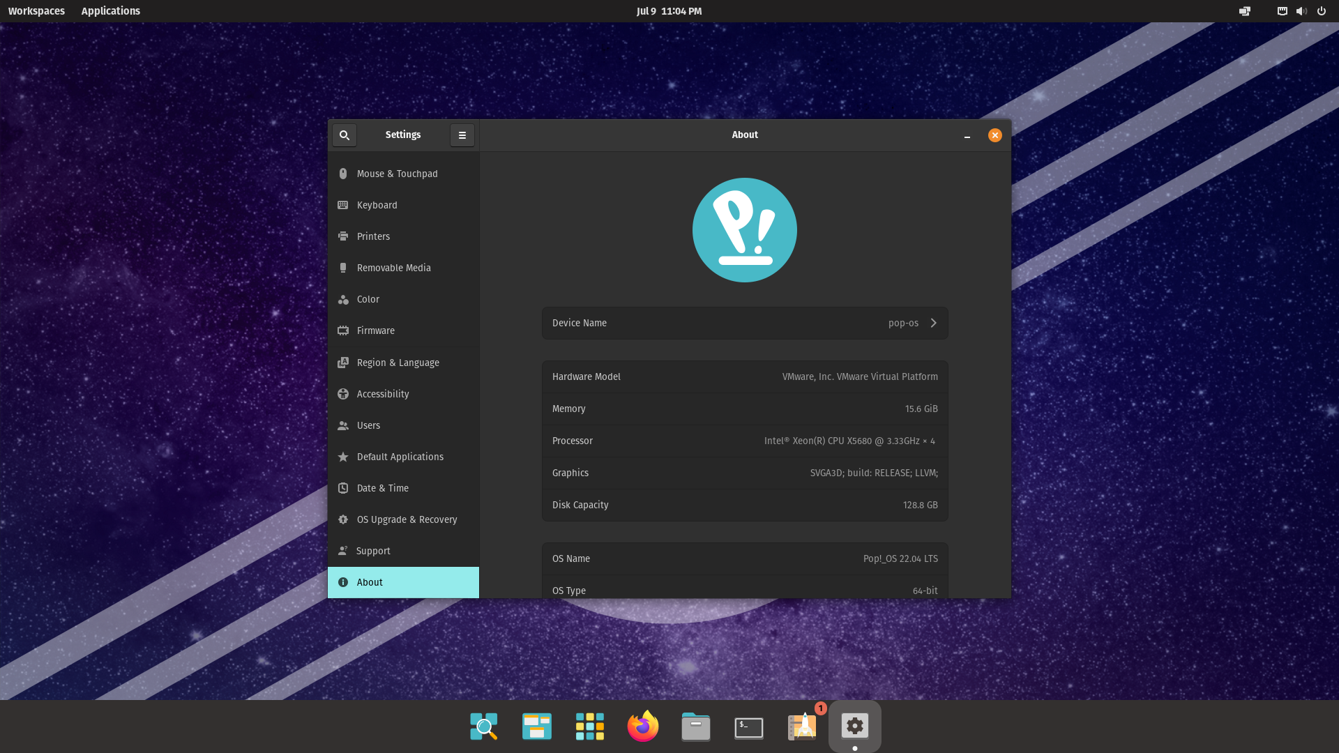 Pop!_OS 22.04 LTS Visual Tour