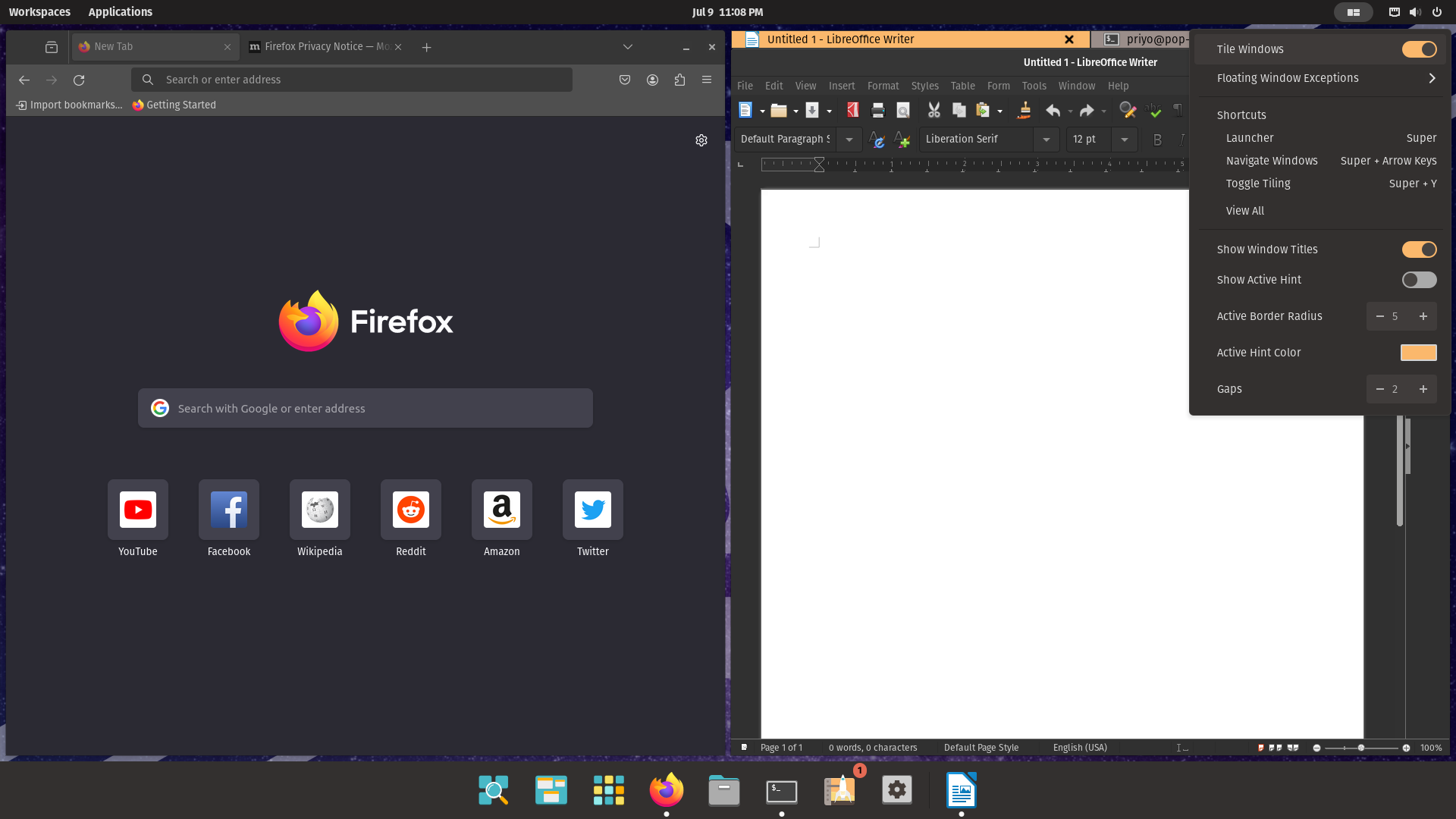 Pop!_OS 22.04 LTS Visual Tour