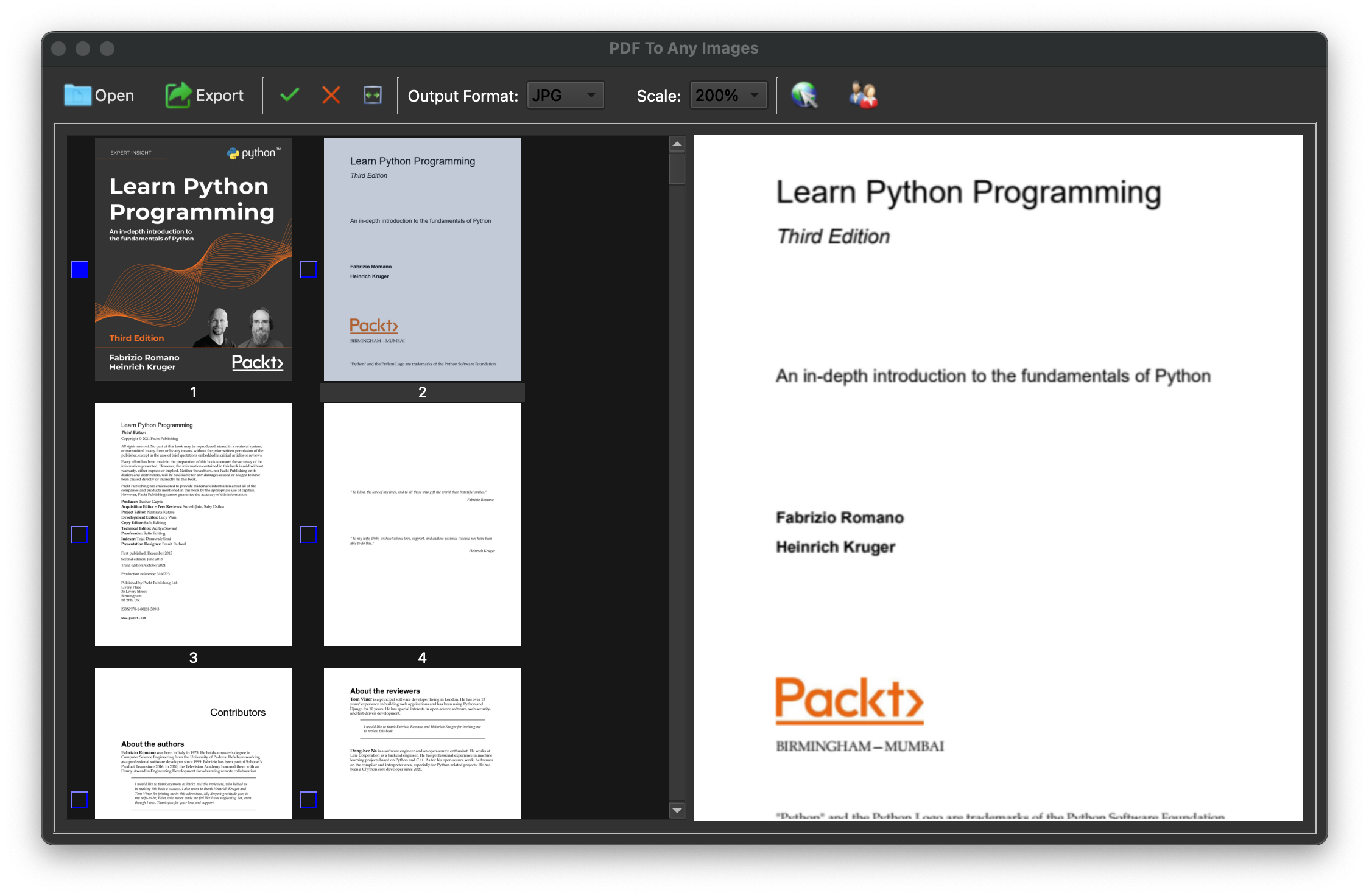 PDF To Any Images - Quickly convert pdf pages into JPG, PNG, or WebP images
