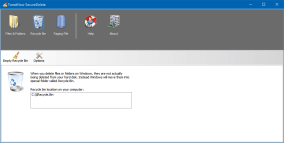 TweakNow SecureDelete: Permanently destroy data from your computers